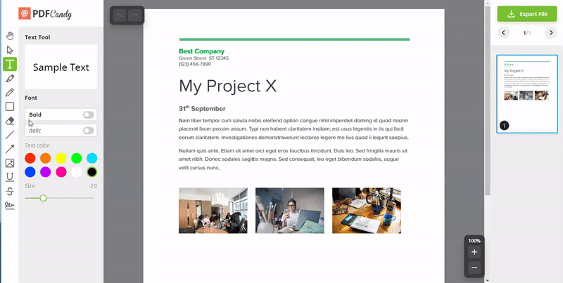 Wie kann man eine PDF-Datei markieren? - PDF Candy